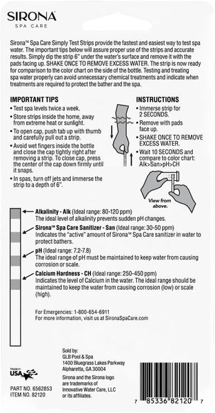Sirona Spa Car Simply Test Strips, 25 Strips – LightJunction