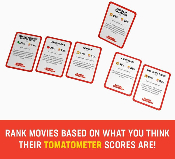 Rotten Tomatoes: The Card Game | Party Game for Movie Fans | 2-20 Play ...