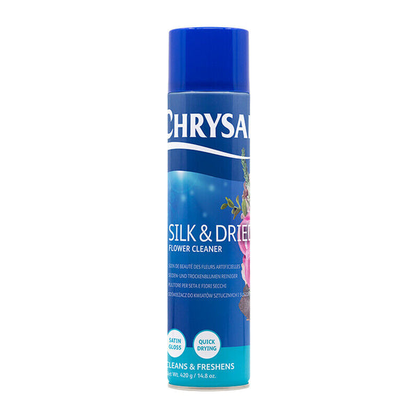 Chrysal Silk & Dried Flower Cleaner Spray 17 fl. oz. 500 mL, Satin Glo ...